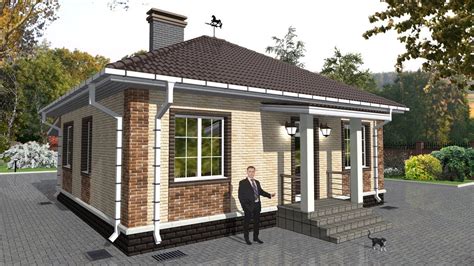 Проект дома 10х12 одноэтажный кирпичный Youtube