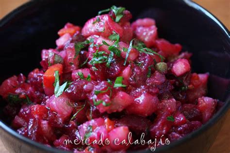 Vinegret La Receta De La Ensalada Rusa De Remolacha Mercado Calabajío