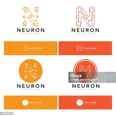 뉴런 로고 또는 신경 세포 로고 디자인 벡터 개념이 있는 분자 로고 일러스트레이션 템플릿 아이콘 개념에 대한 스톡 벡터 아트 및 기타 이미지 Istock