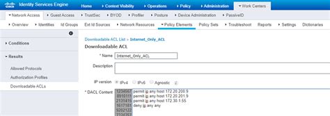 Solved Dacl Is Not Applied Well In Ise Cisco Community