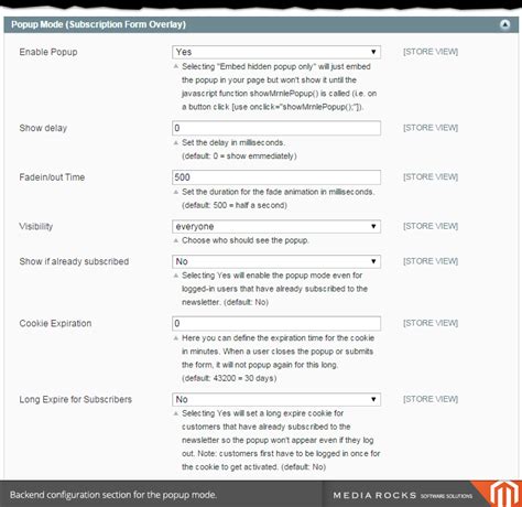 Extended Newsletter Subscription Magento Extension By Media Rocks