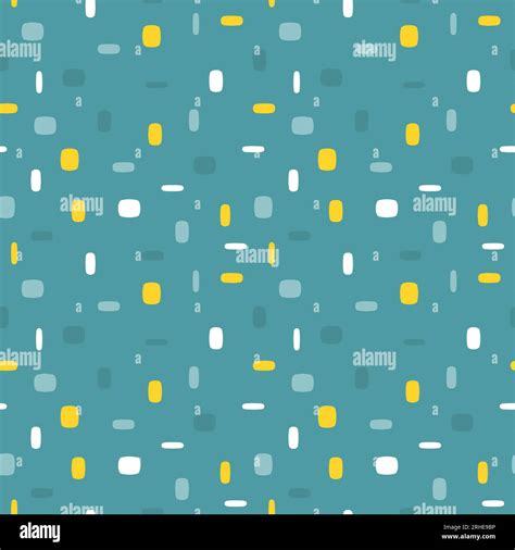 Italian Style 1970s Fashion Print Pattern Vector Dress Textile Design Colorful Blobs Seamless