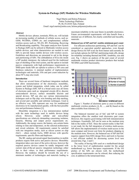 PDF System In Package SiP Modules For Wireless Multiradio