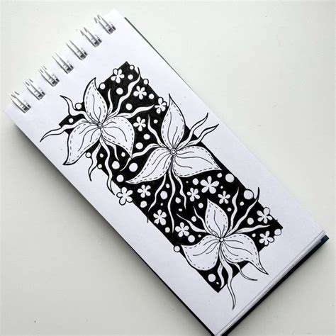 352 365 художник рисунок рисуюкаждыйдень скетч цветочныйдудлинг Цветочный узор