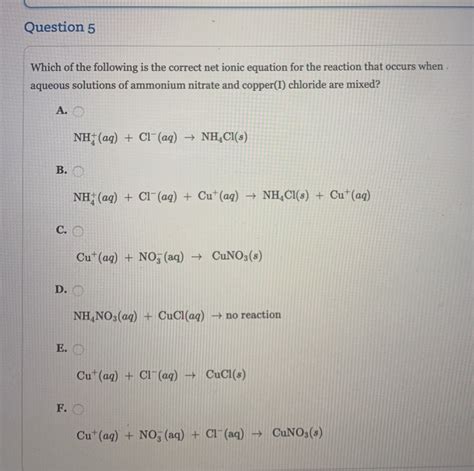 solved question 5 which of the following is the correct net