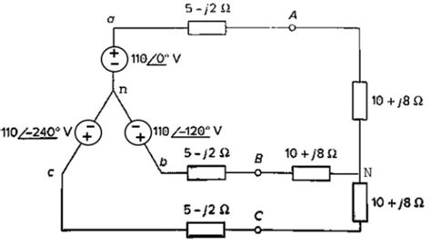 Solved For The Balanced Three Phase Y Y Connected Circuit Chegg