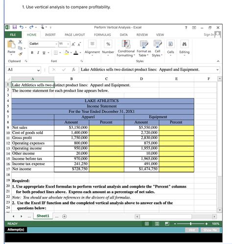 Solved Use Vertical Analysis To Compare Chegg Com