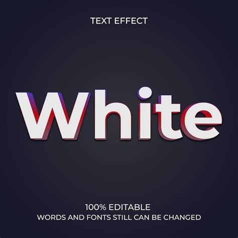White Text Effect Psd Vectors And Illustrations For Free Download
