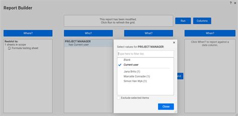 reports — smartsheet community