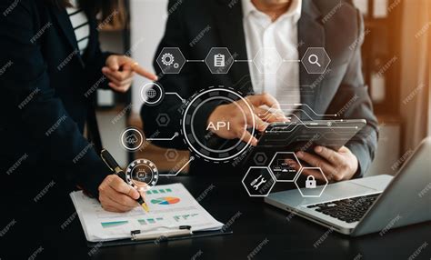 Premium Photo Api Application Programming Interface Woman Using