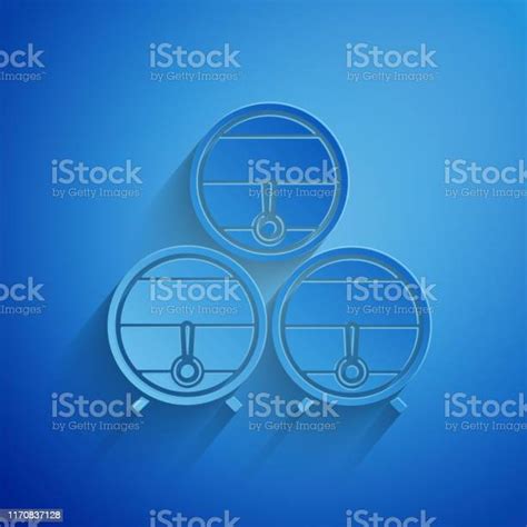 종이 는 파란색 배경에 고립 스톱콕 아이콘 랙에 나무 배럴을 잘라 종이 아트 스타일입니다 벡터 일러스트레이션 0명에 대한 스톡 벡터 아트 및 기타 이미지 Istock