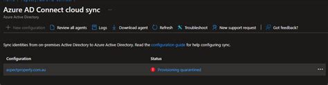Virtual Machine Microsoft Azure Ad Connect Provisioning Agent Error 5 Stack Overflow