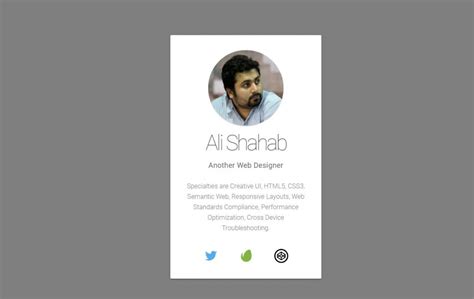Bootstrap Profile Card Examples OnAirCode