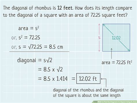 What Is The Diagonal Measurement Of A 12x12 Square At Carl Bills Blog