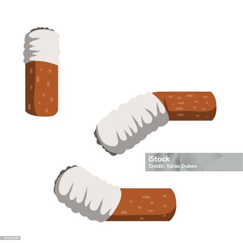 タバコの吸殻ゴミ汚れゴミのセット小さなオブジェクト イラストレーションのベクターアート素材や画像を多数ご用意 イラストレーション カットアウト ゴミ Istock