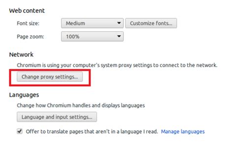 Configure Ubuntu Proxy Chrome Tellypass