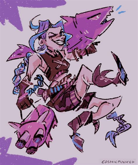 [no Spoilers] Jinx Art By Cosmicpunked Me R Arcane