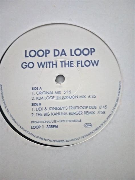 Loop Da Loop Go With The Flow Excellent Condition 12 Manifesto
