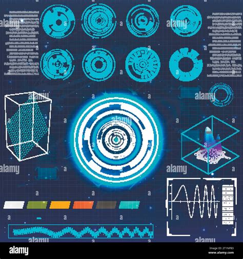 Radar Visualization Futuristic Surveillance Screen Stock Vector Image And Art Alamy