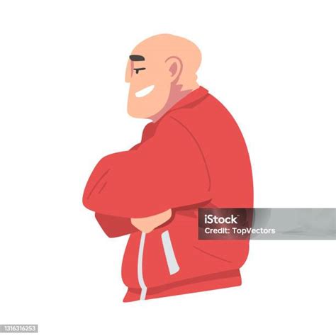 자신감 강력한 남자 서 그의 팔을 접고 자기 주의자 나르시시즘 자기 사랑 자부심 자부심 개념 벡터 일러스트 가공의 인물에 대한 스톡 벡터 아트 및 기타 이미지 Istock