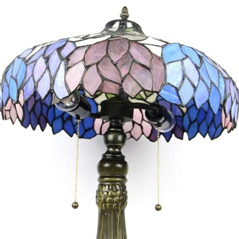 Canada 16 Inch Tiffany Lamp Stained Glass Table Lamp Wisteria Lamphade