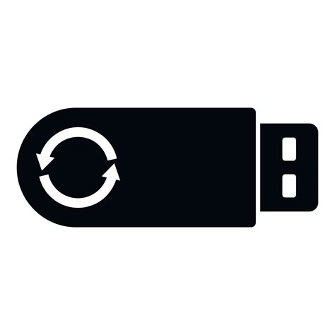 Usb Backup Icon Simple Vector Data Cloud 17326410 Vector Art At Vecteezy
