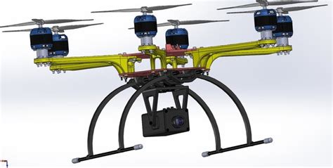 Hexacopter Drone Assembly V002 Download Free 3d Model By Interia