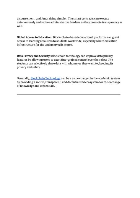 How Blockchain Technology Can Empower The Education Ecosystem Pdf