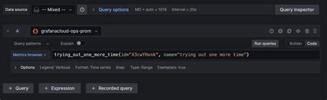 Add Recorded Query Dialog Only Adds One Selected Query Issue Grafana Grafana GitHub