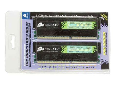 CORSAIR XMS GB X MB DDR PC Dual Channel Kit Desktop Memory Model TWINX