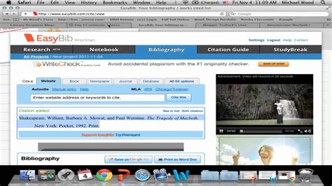 Mla Citation Using Youtube
