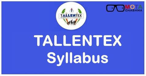 Tallentex Syllabus 2020 Class 5 To 10 Subject Wise Download Pdf
