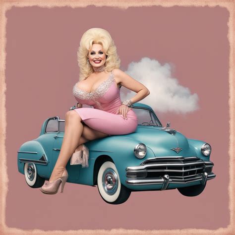 Giant Huge Breast Dolly Parton Sitting On A Small By Jebone On Deviantart