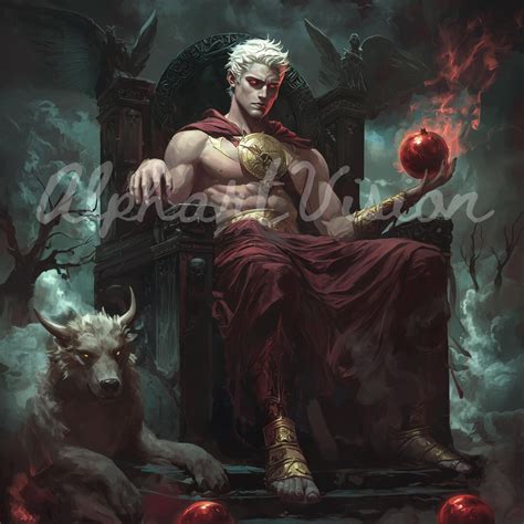 Hades Greek God Art Print Underworld Fantasy Wall Art Greek