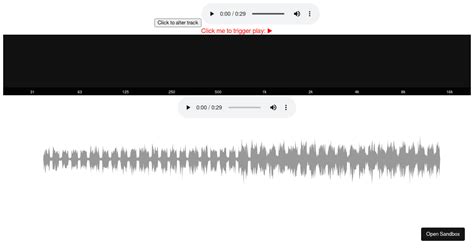React Audio Spectrum Examples Codesandbox