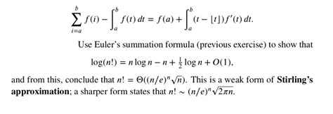 Summation Formulas Log
