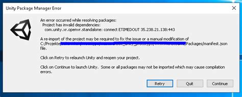Package Manager Etimedout Unity Engine Unity Discussions