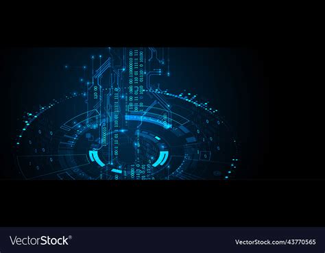 Abstract Technology Concept Circuit Board High Vector Image