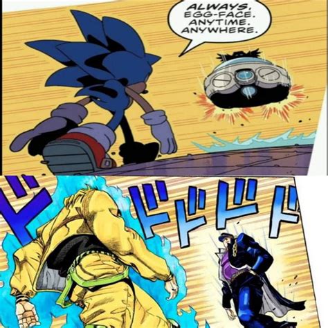 Sonic Master Of The Jojo Reference His Standza Speedo Rbossfight
