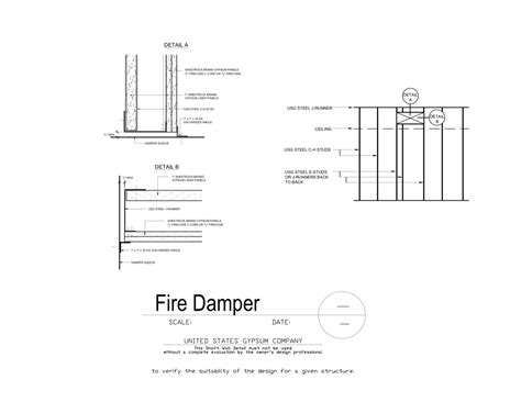 09 21 16 23 204 Shaft Wall Fire Damper Download Details Usg Design