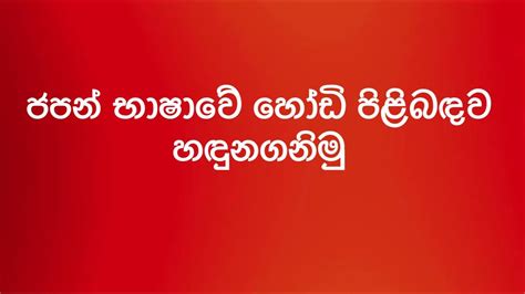 ජපන් භාෂා අධ්‍යයනයේ මූලික පියවර Youtube