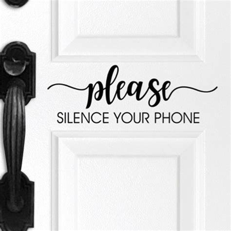 Please Silence Cell Phone Signs Etsy