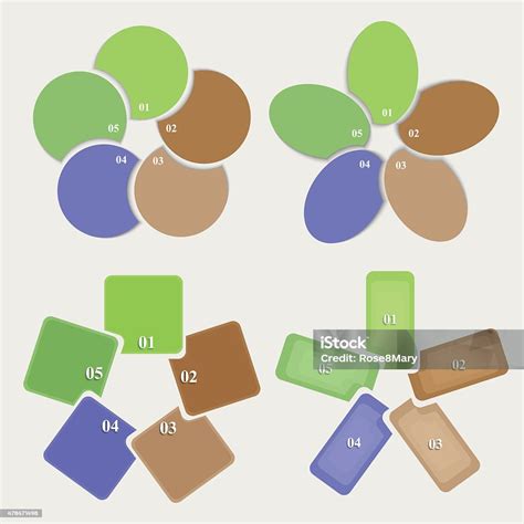 Vector Circle Infographic Set Stock Illustration Download Image Now 2015 Abstract Bicycle