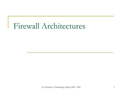 PPT Firewall Architectures PowerPoint Presentation Free Download ID