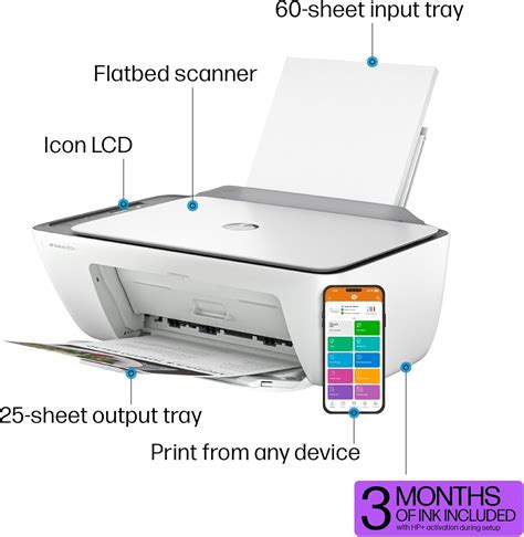 HP DeskJet E Top Home Printer With Free Ink