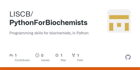 GitHub LISCB PythonForBiochemists Programming Skills For Biochemists In Python