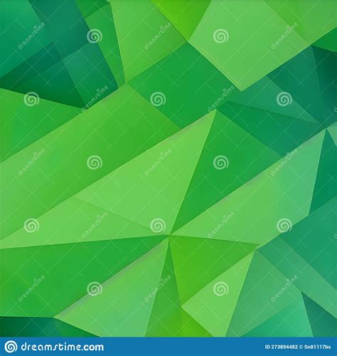 Geometric Pattern Of Overlapping Polygons In Green Tones The Image Was Created Using Generative