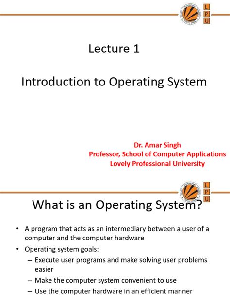 Lecture 1 Pdf Operating System Process Computing