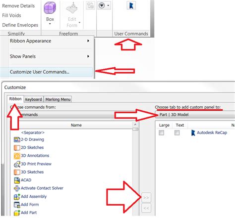 New Tab To Ribbon Autodesk Community