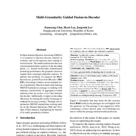 Multi Granularity Guided Fusion In Decoder Acl Anthology